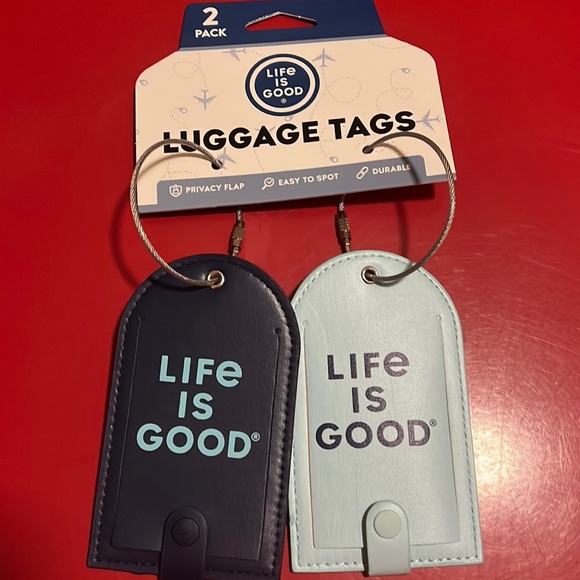 Life Is Good | Bags | Nwt Life Is Good Luggage Tags | Poshmark